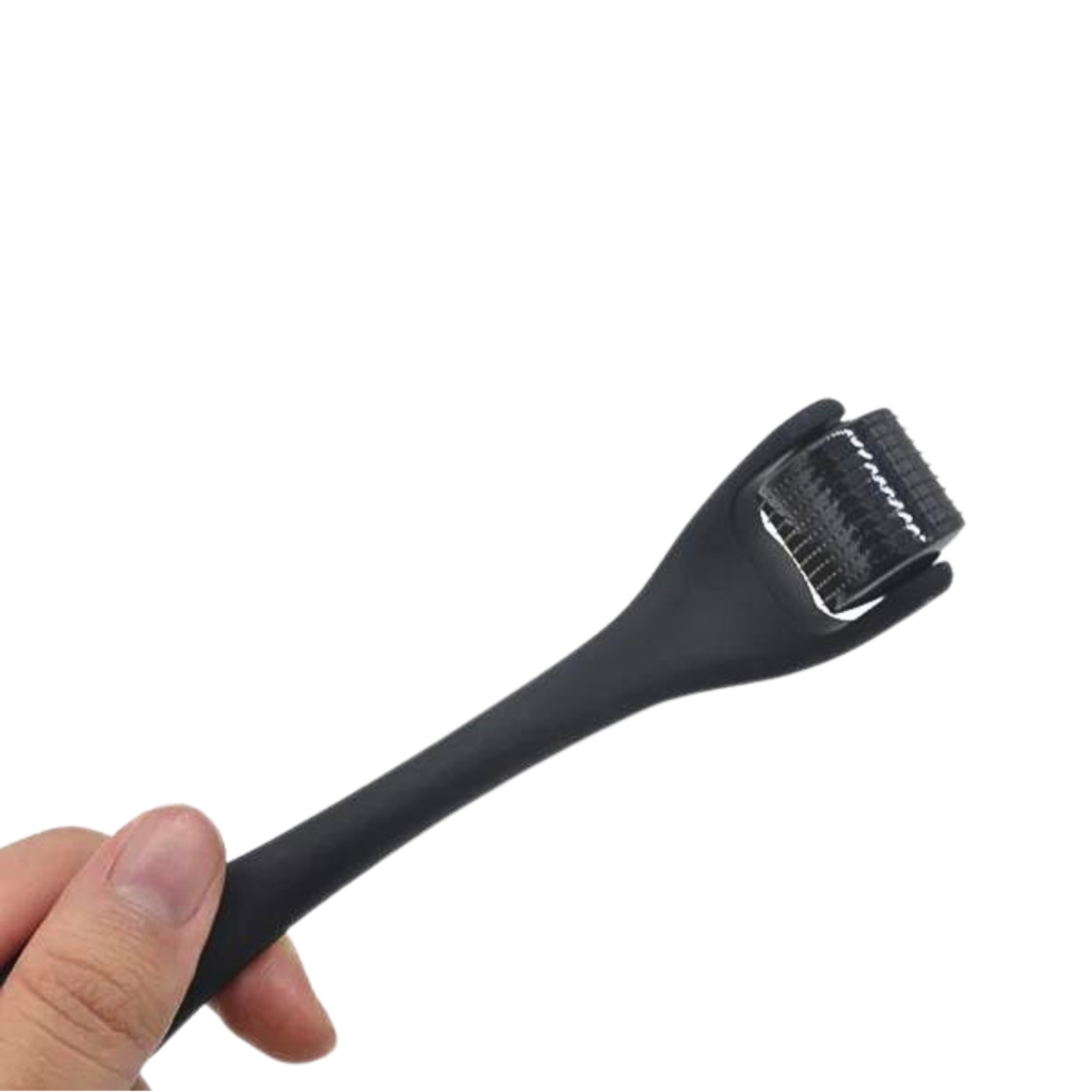Black Matte Finish Premium 540 Titanium Needle Derma Roller – WHITE ...