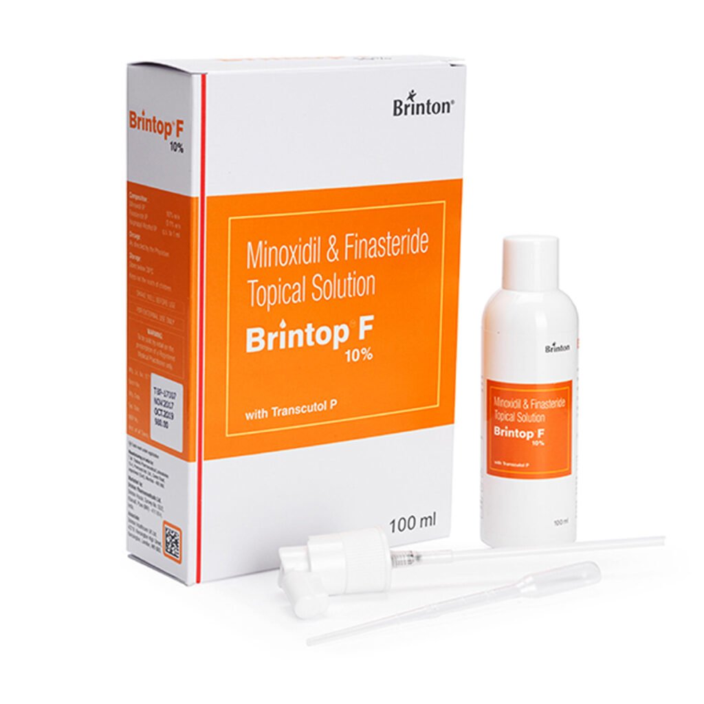 Brintop F 10% Minoxidil & Finasteride Topical Solution - 100ml