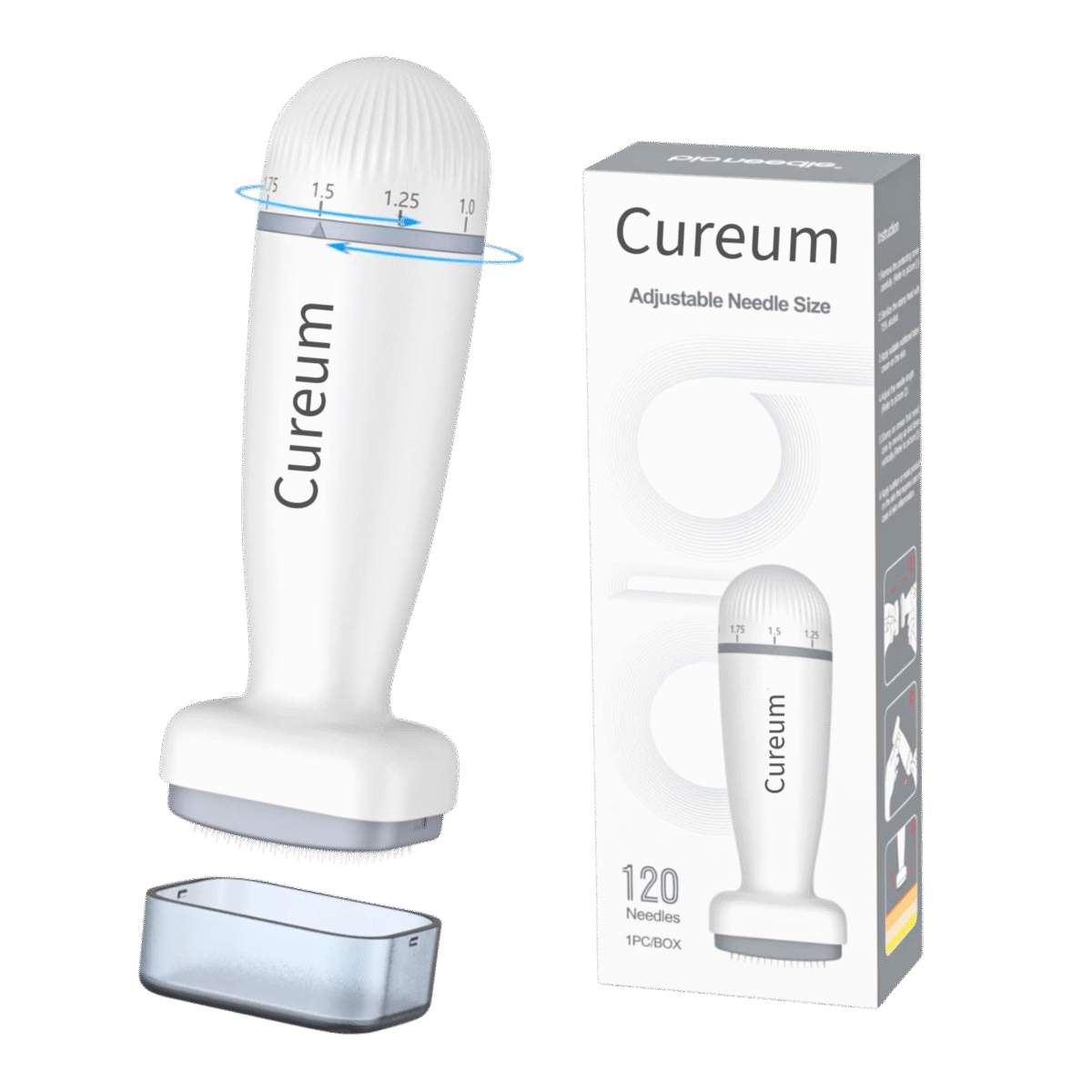 Cureum Advanced Derma Stamp 120 Titanium Needle - 0~2mm