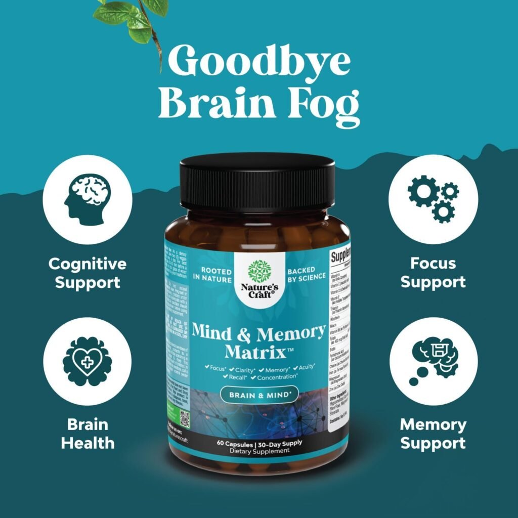 Nature's Craft Mind & Memory Matrix - 60 Capsules | Brain & Mind ...