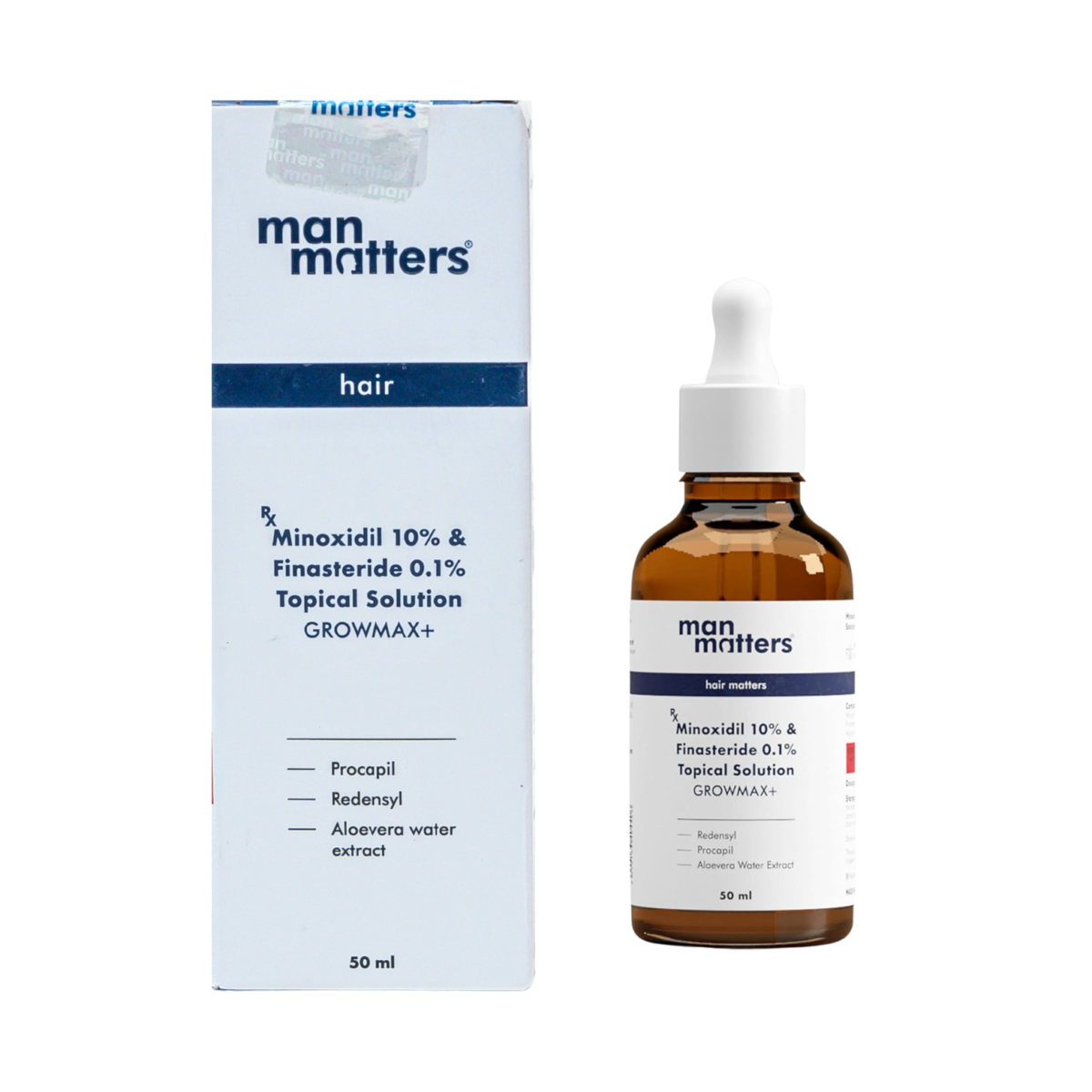 Man Matters Growmax+ Minoxidil 10% with 0.1% Finasteride - 50ml