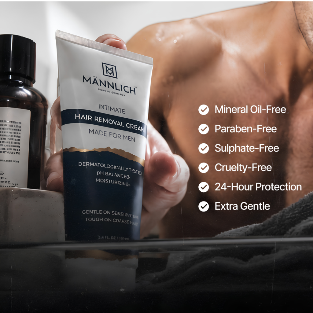 Mannlich Intimate Hair Removal Cream for Men – 100 ml – WHITE CLOUD BD